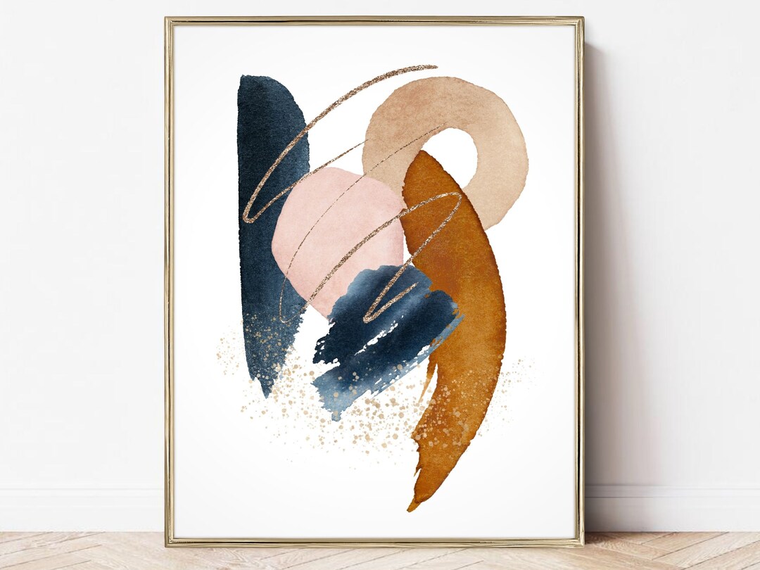 Printable Abstract Art | Maximalist Wall Art Print | Original Abstract | Neutral Abstract Decor ...