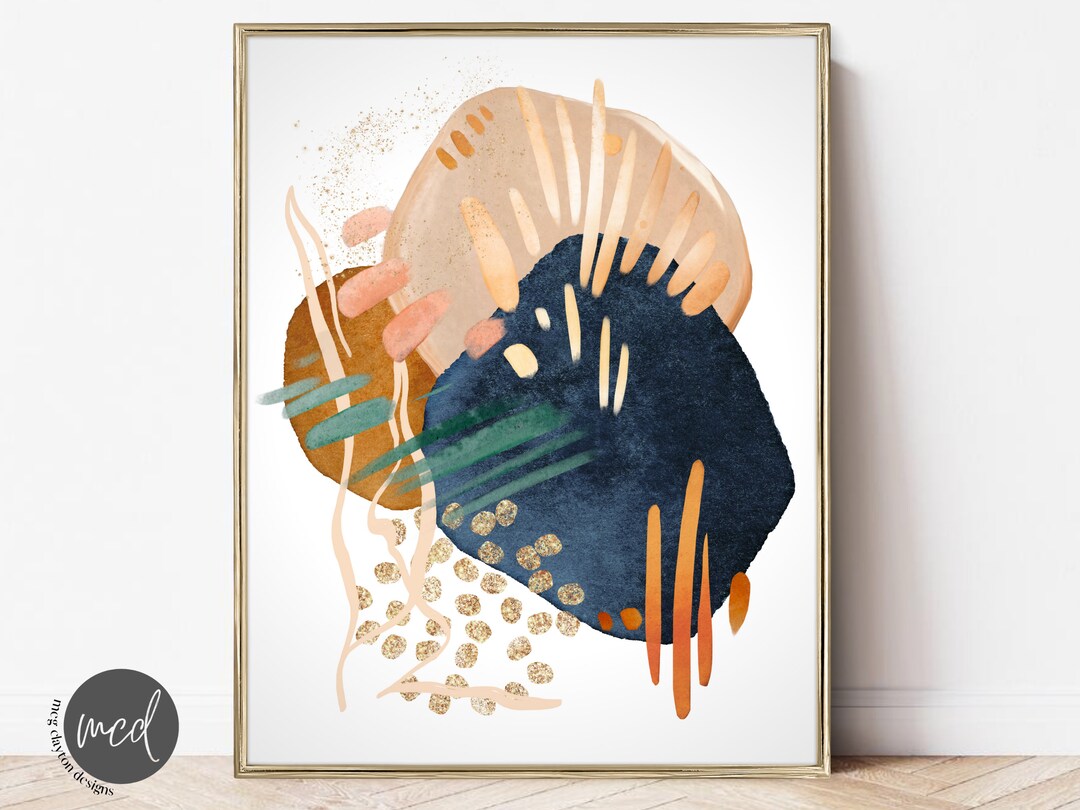 Printable Abstract Art | Maximalist Wall Art Print | Original Abstract Art | Colorful Abstract ...