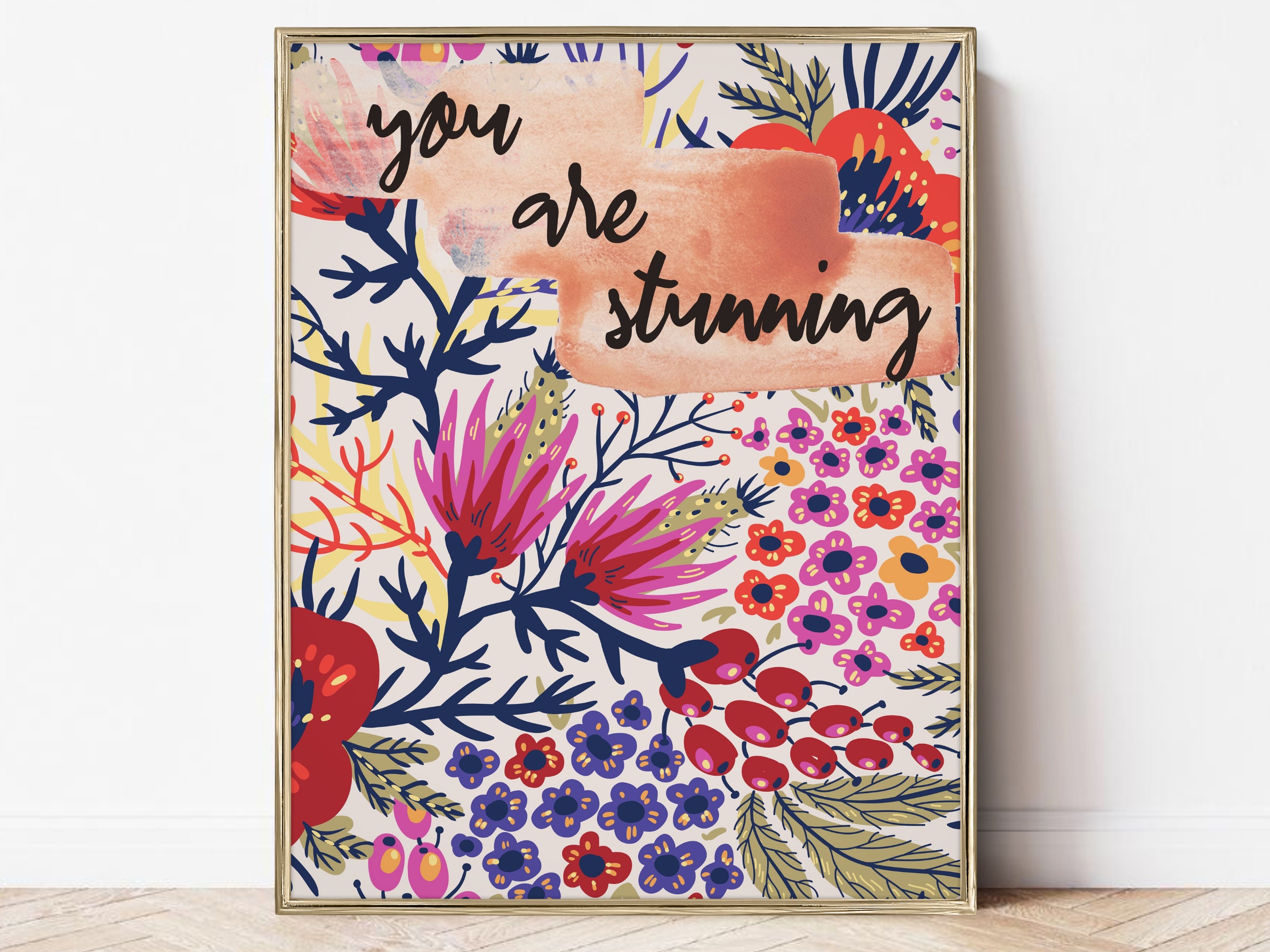 Printable You Are Stunning Printable Wall Art, Body Positivity Quote ...