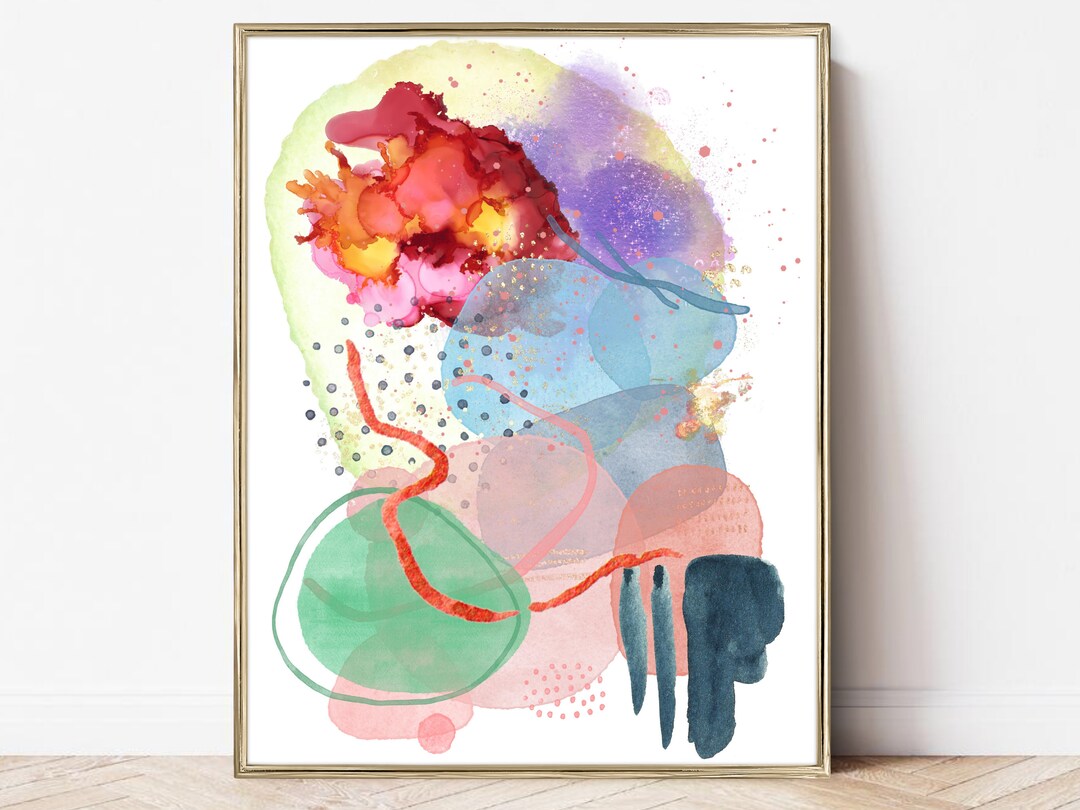 Printable Abstract Art Maximalist Wall Art Print Original Abstract Art ...