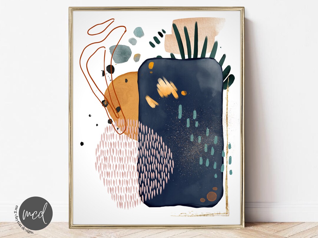 Printable Abstract Art | Maximalist Wall Art Print | Original Abstract Art | Colorful Abstract ...