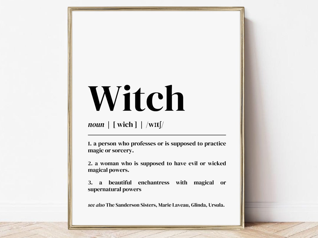 Witch Dictionary Printable | Halloween Definition Prints | Halloween ...