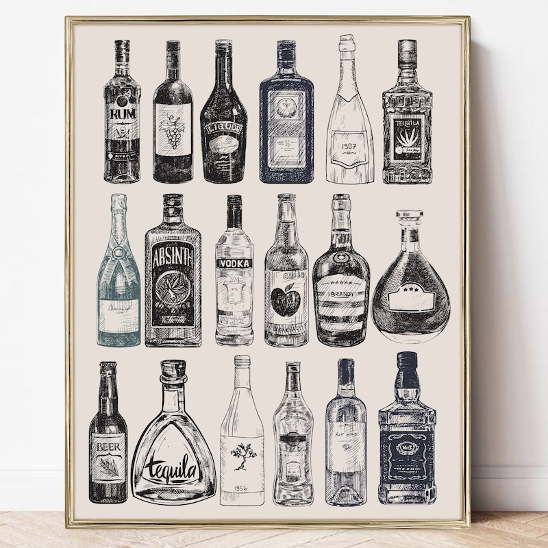 Bar Art - Etsy
