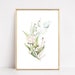 Printable Boho Floral Botanical Wall Art SET OF THREE - Etsy