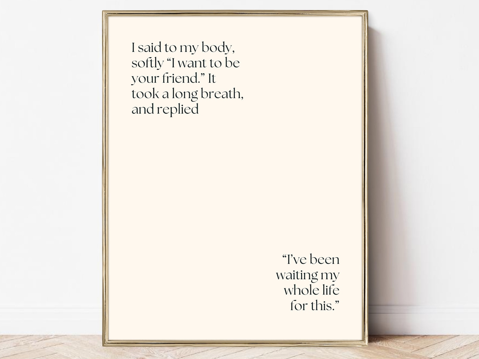 Printable Love Your Body Wall Art Body Positivity Poster - Etsy
