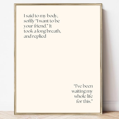 Body Positivity Wall Art DIGITAL DOWNLOAD Boho Self Love Wall - Etsy
