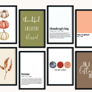 Thanksgiving MEGA BUNDLE | Printable Thanksgiving Wall Art | SET of 60 ...