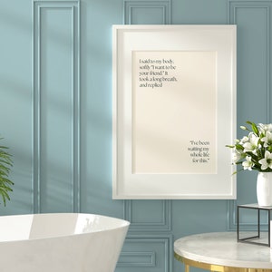 Printable Love Your Body Wall Art | Body Positivity Poster | Positive ...