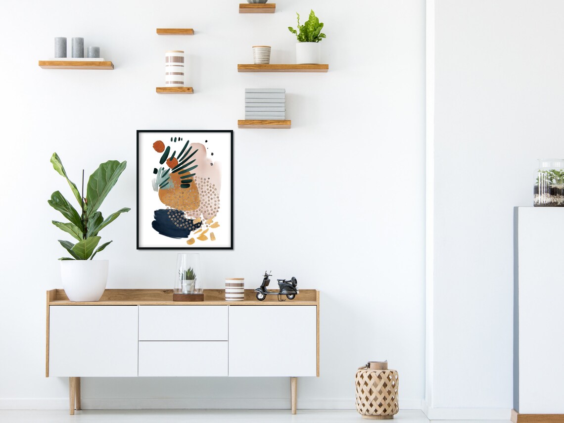 Printable Maximalist Abstract Wall Art Modern Abstract Art | Etsy