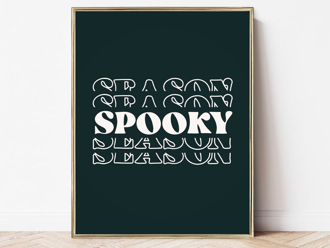 Halloween Spooky Season Printable | Halloween Deko | Halloween Kunst ...