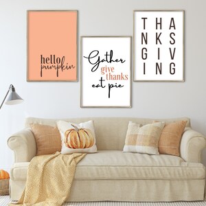 Thanksgiving Collection 4 | Printable Thanksgiving Wall Art | SET OF 16 ...