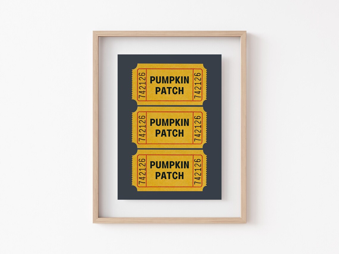 Thanksgiving Ticket Printable | Thanksgiving Decor | Autumn Art ...