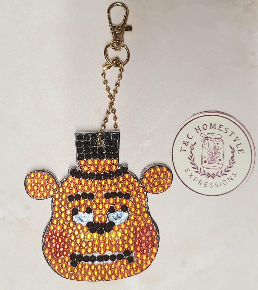 FNAF (freddy Fazbear) Embellished Keychain - Etsy
