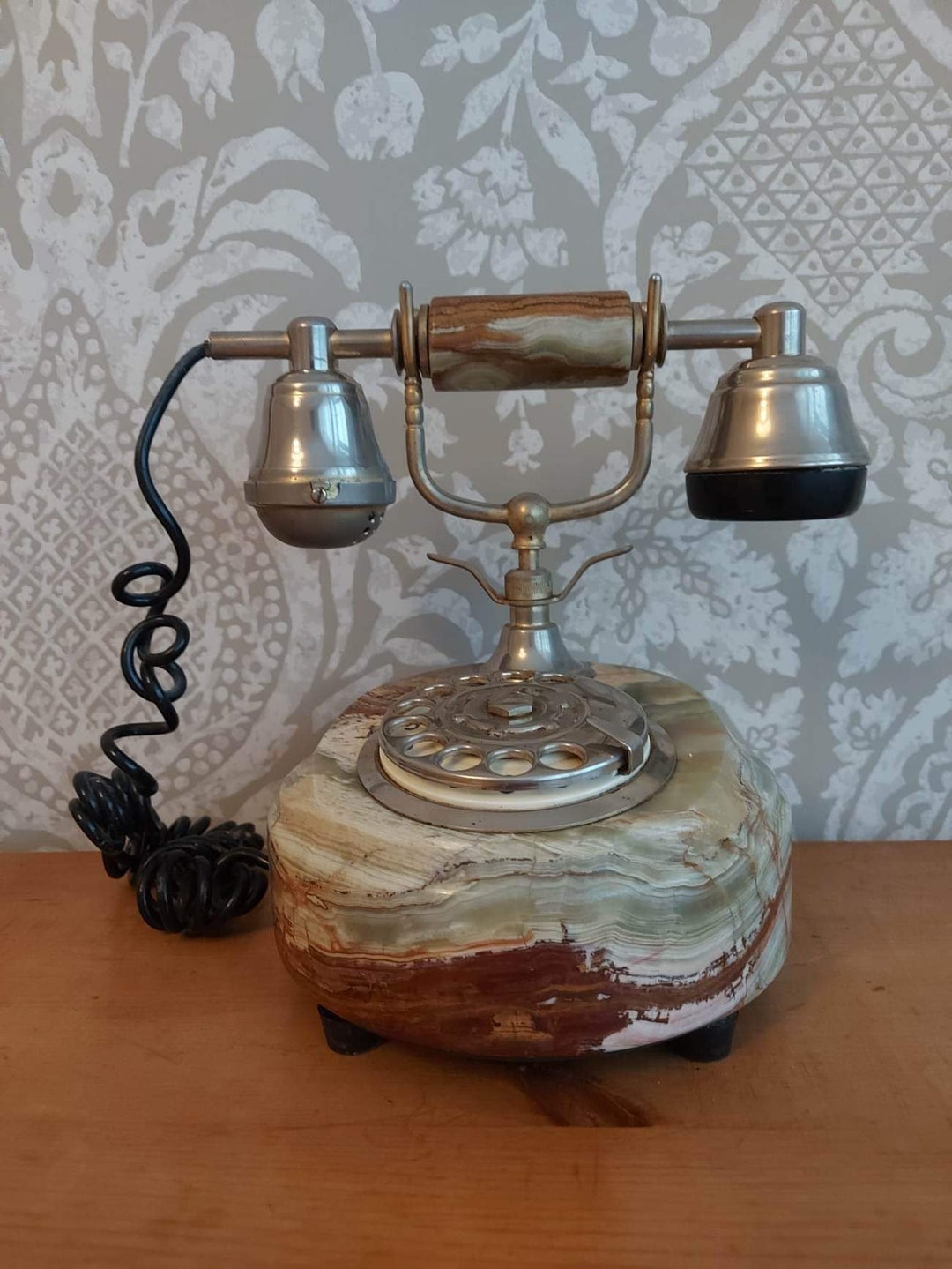 1920s Art Deco Onyx Telephone - Etsy