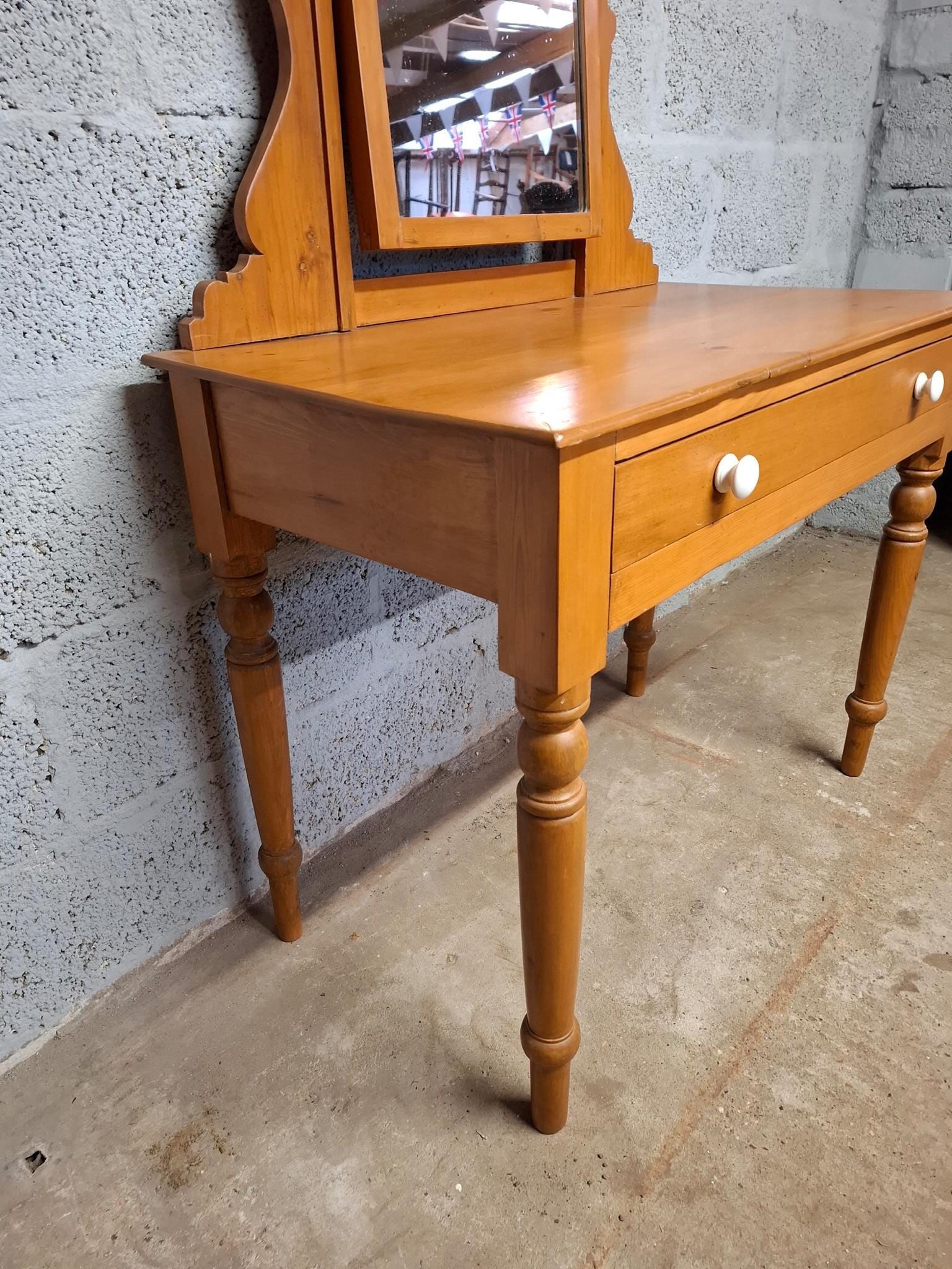 Victorian Pine Dressing Table - Etsy