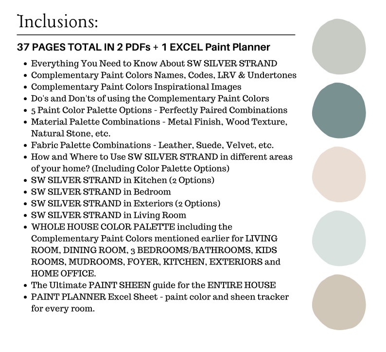 Sherwin Williams SILVER STRAND Paint Palette, Silver Strand House Paint ...