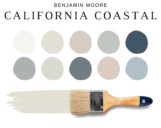Modern Coastal Palette- Benjamin Moore Soft Modern Neutral With Organic ...