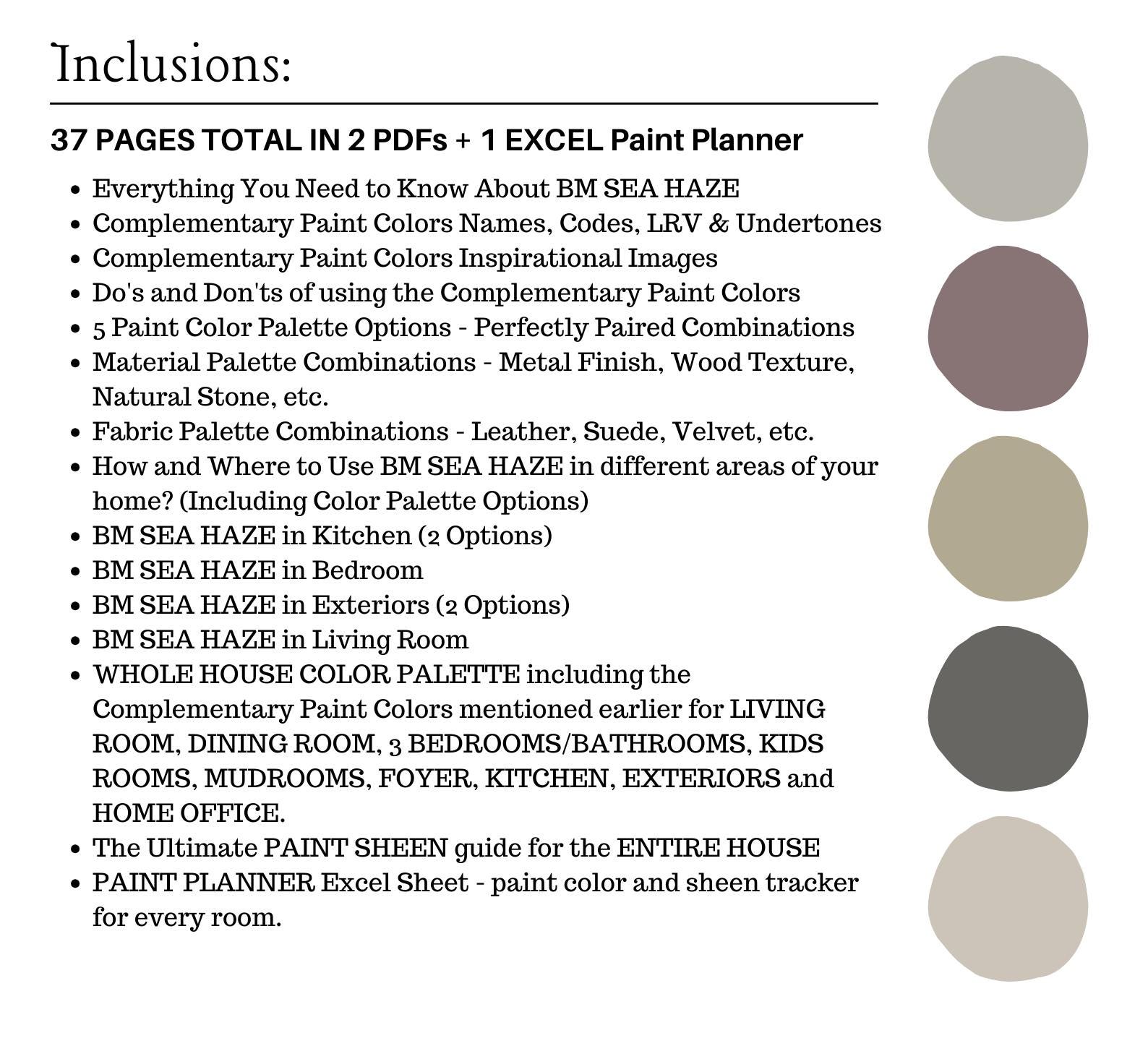 Benjamin Moore SEA HAZE Color Palettes, Benjamin Moore Green Paint, BM ...