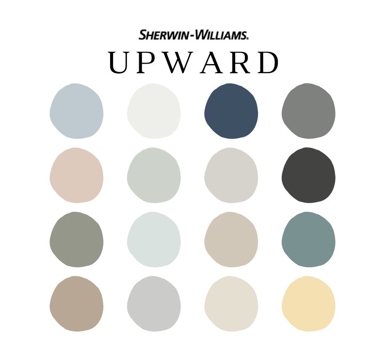 Sherwin Williams UPWARD Paint Color Palette Color of the Year - Etsy UK