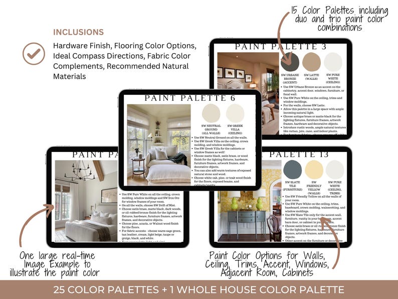 LUXURY TRANSITIONAL Sherwin Williams Color Palette, MODERN Color ...