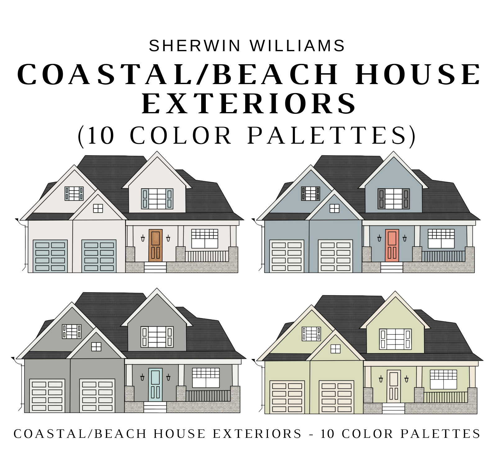 Coastal Home Exterior Color Schemes Best Sherwin Williams Exterior