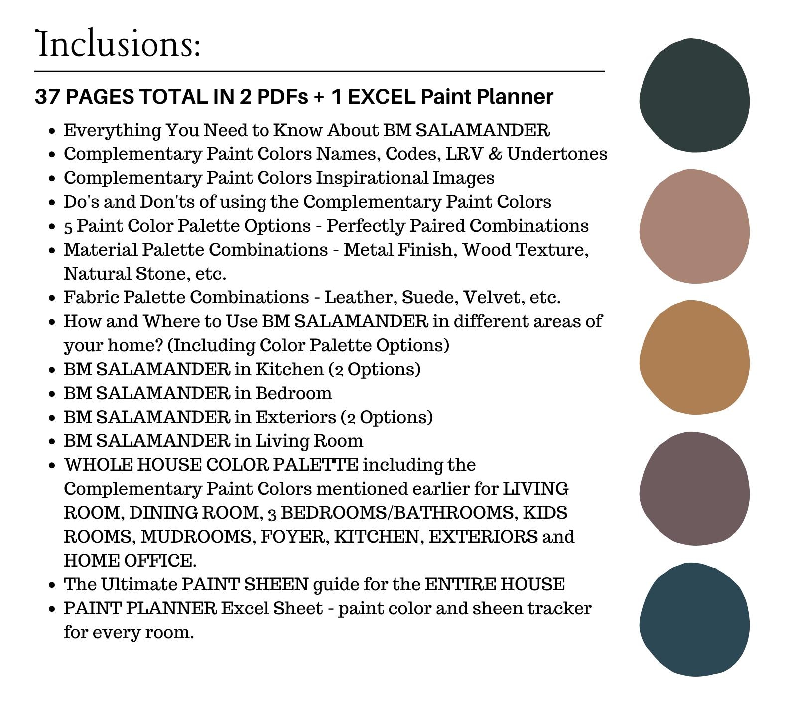 Benjamin Moore SALAMANDER Color Palette, Teal Wall Accent, Salamander ...