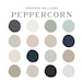 Sherwin Williams PEPPERCORN Color Palette, Best Selling Gray Paints ...