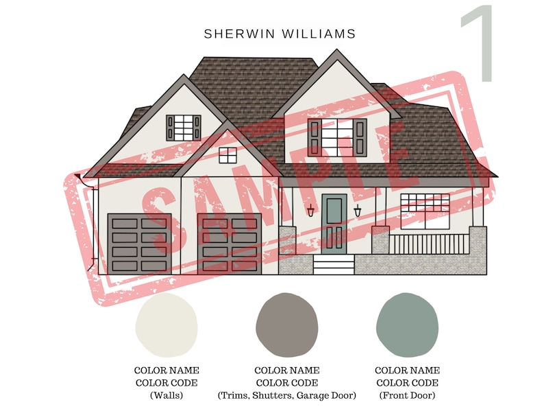 Sherwin Williams EXTERIOR Color Palette for RED BRICK, Red Brick ...