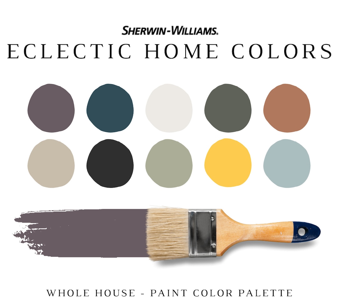 Sherwin Williams ECLECTIC Color Palette Eclectic Home Paint - Etsy