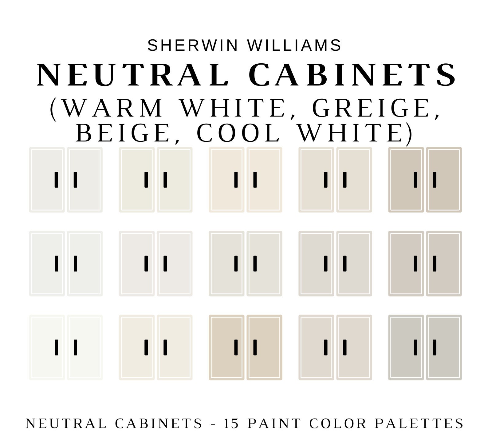 NEUTRAL CABINET COLORS Sherwin Williams, White Kitchen Cabinets ...