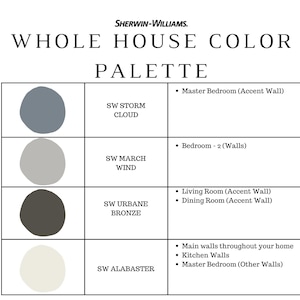 Sherwin Williams DOVETAIL Color Palette SW Dovetail Exterior - Etsy