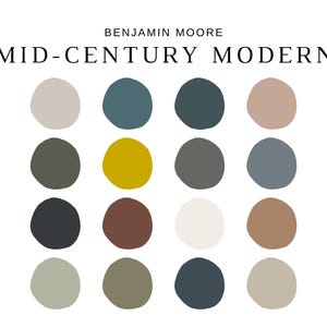 MID-CENTURY MODERN Benjamin Moore Color Palettes, Benjamin Moore Mid ...
