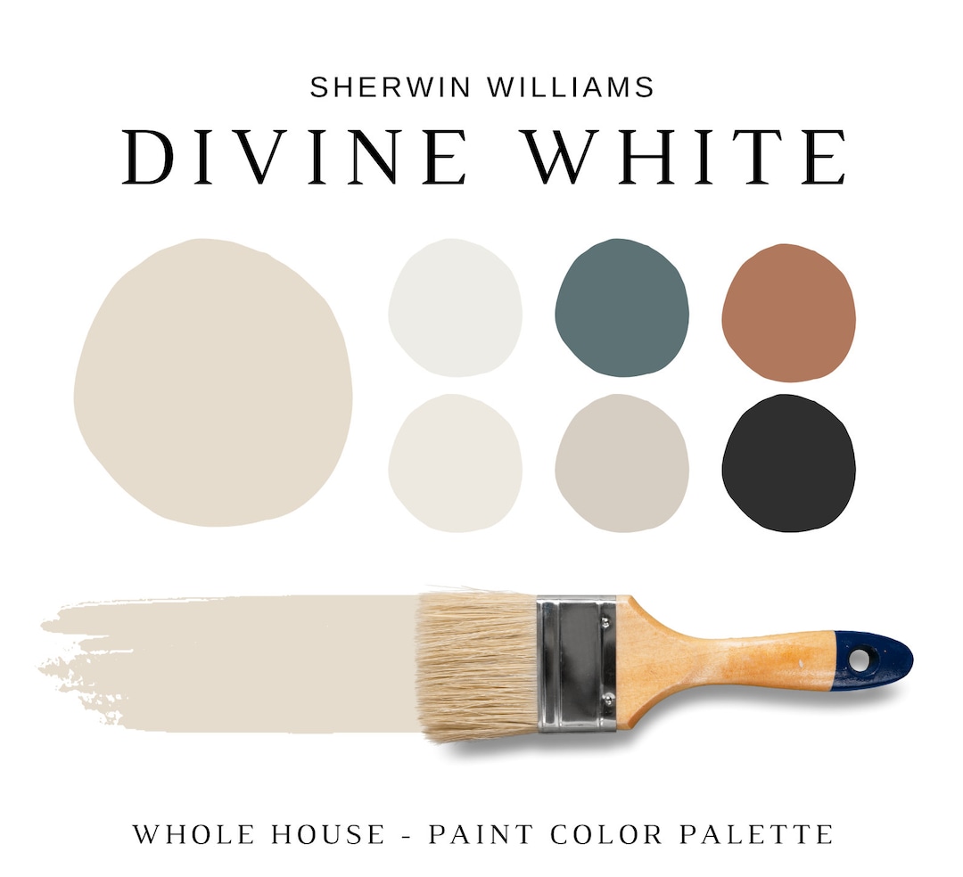 DIVINE WHITE Sherwin Williams Paint Palette, off White Paint ...