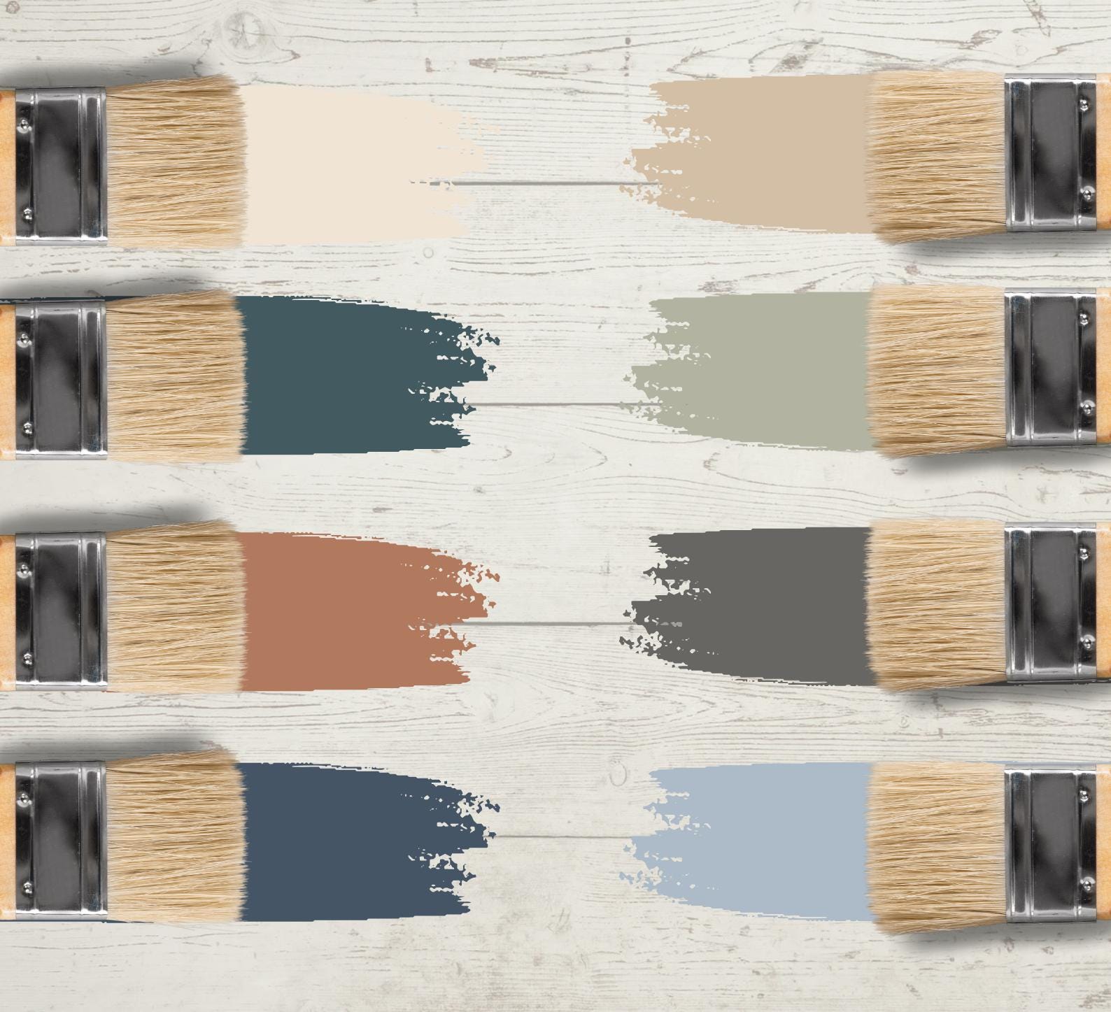 Benjamin Moore NAVAJO WHITE Color Palette, Warm White Paint, BM Navajo ...