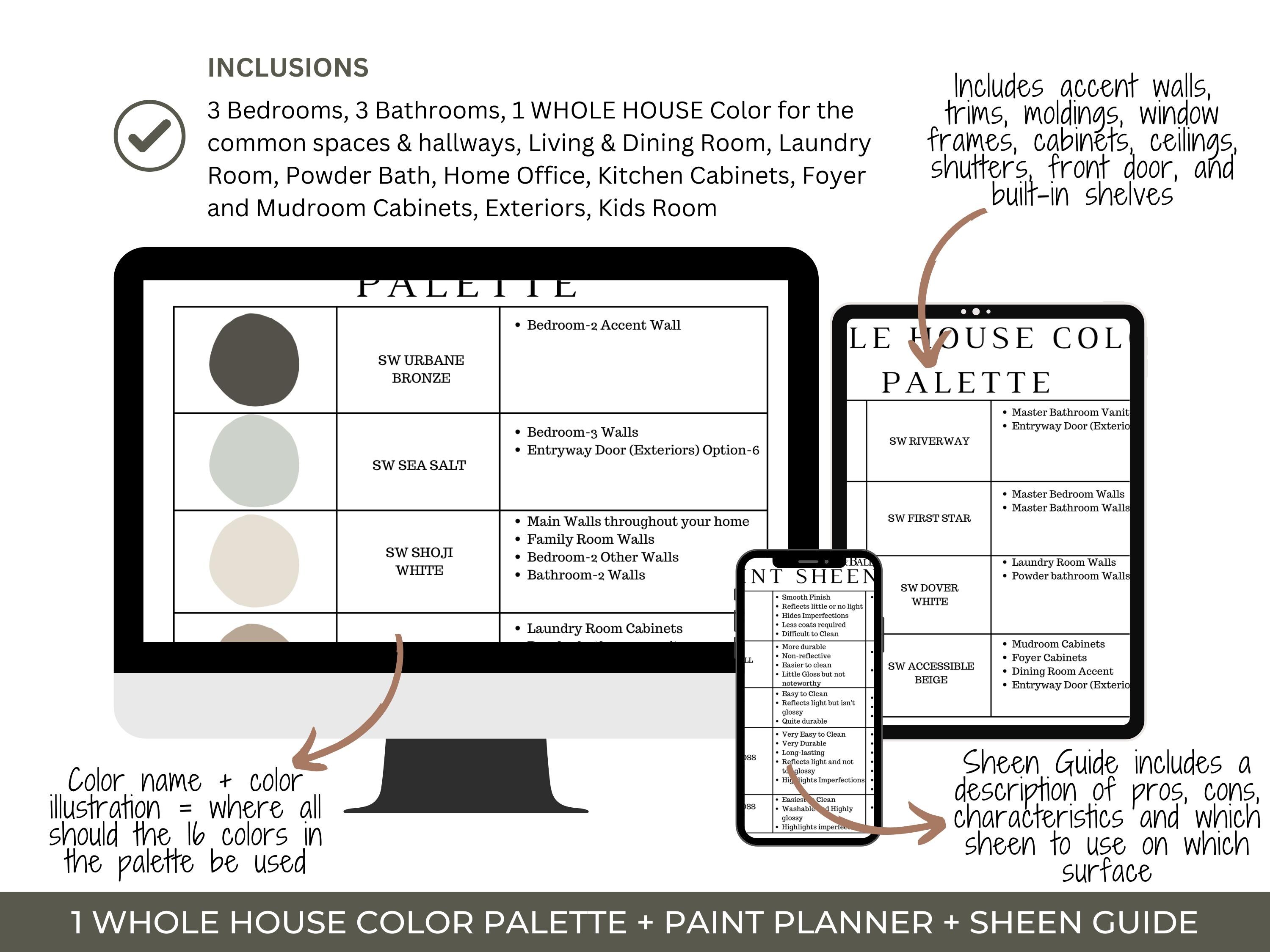 BALANCED BEIGE Sherwin Williams Paint Palette, Warm Neutral, Balanced ...