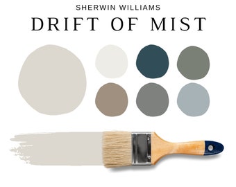 DRIFT MIST Coordinating Colors Modern Interior Home Prepacked Paint ...