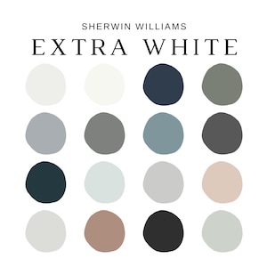 EXTRA WHITE Color Palette Sherwin Williams , Best White Wall Color ...