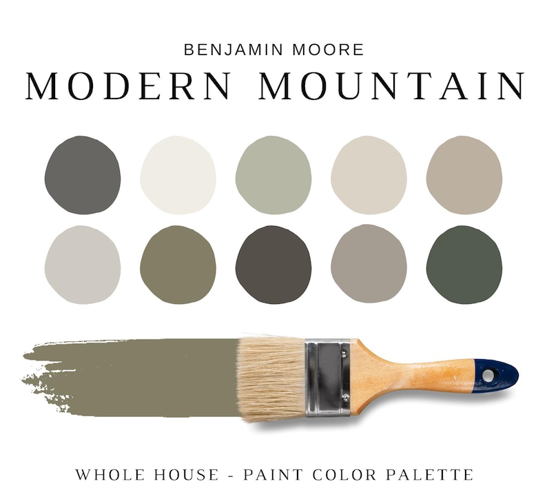 MODERN MOUNTAIN Benjamin Moore Color Palettes, MOUNTAIN House Neutral ...