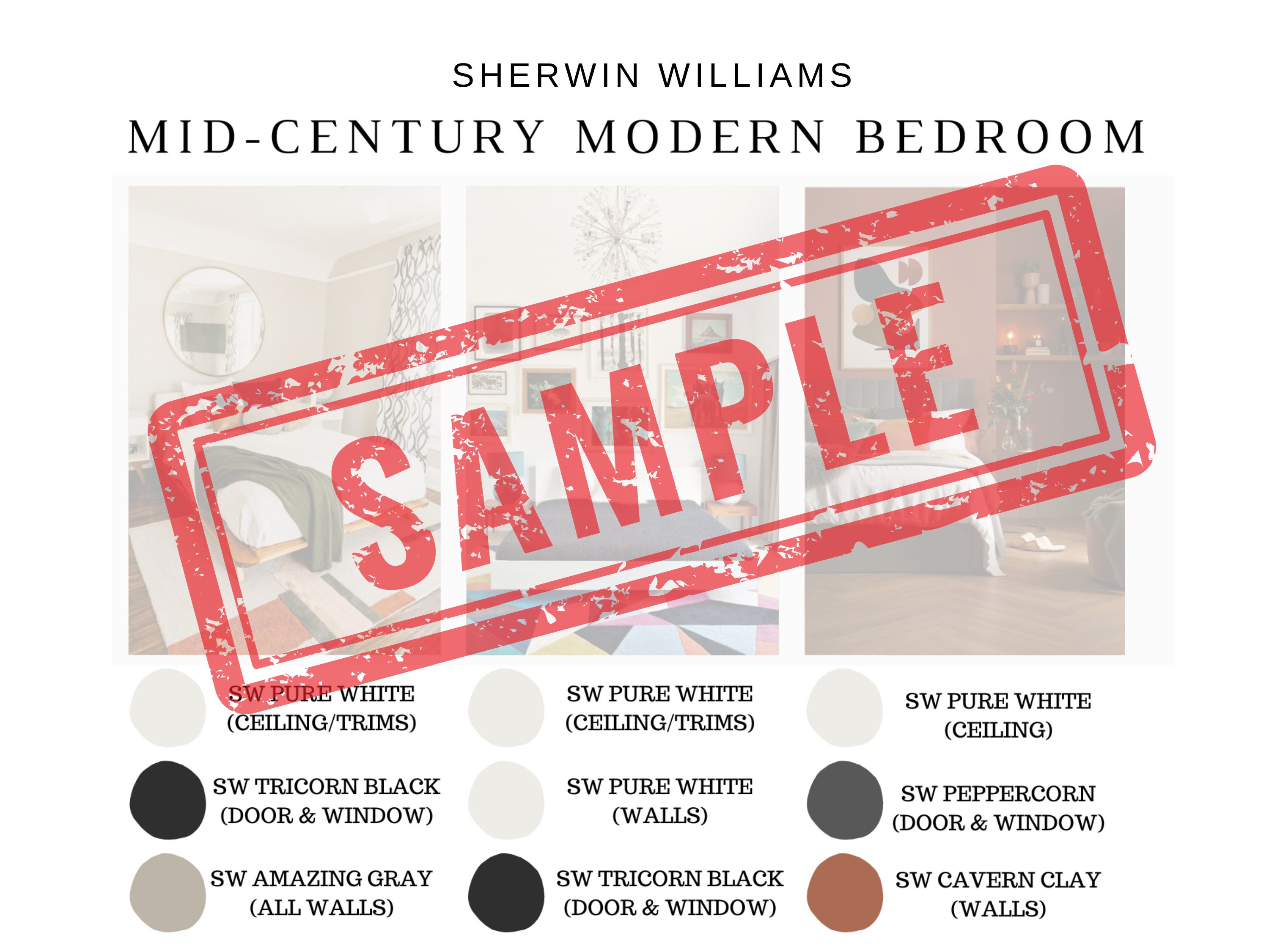 MODERN MOUNTAIN Sherwin Williams Color Palette MOUNTAIN House - Etsy