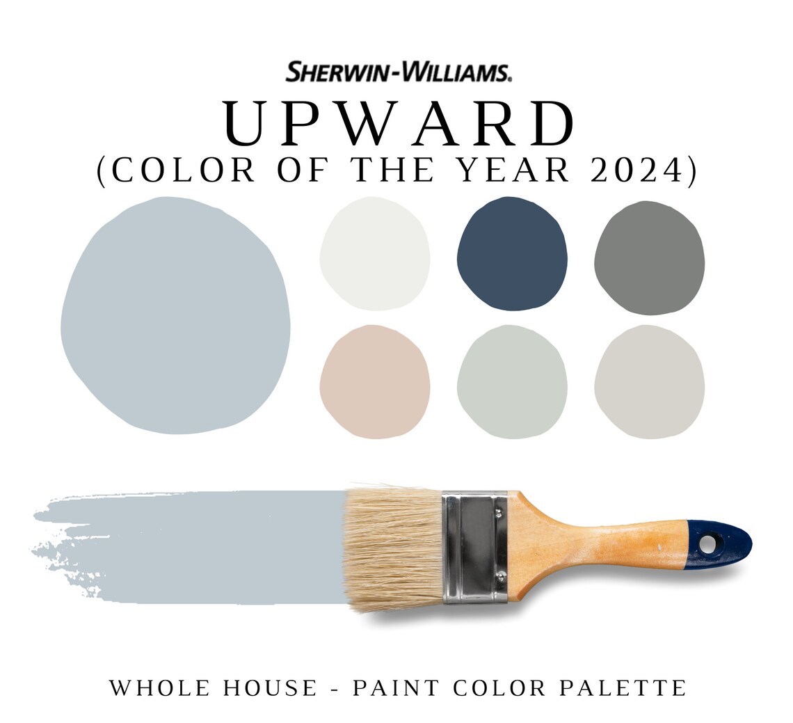Sherwin Williams UPWARD Paint Color Palette Color of the Year - Etsy UK