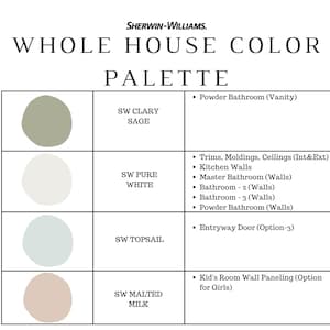 Sherwin Williams REPOSE GRAY Color Palette Repose Gray - Etsy