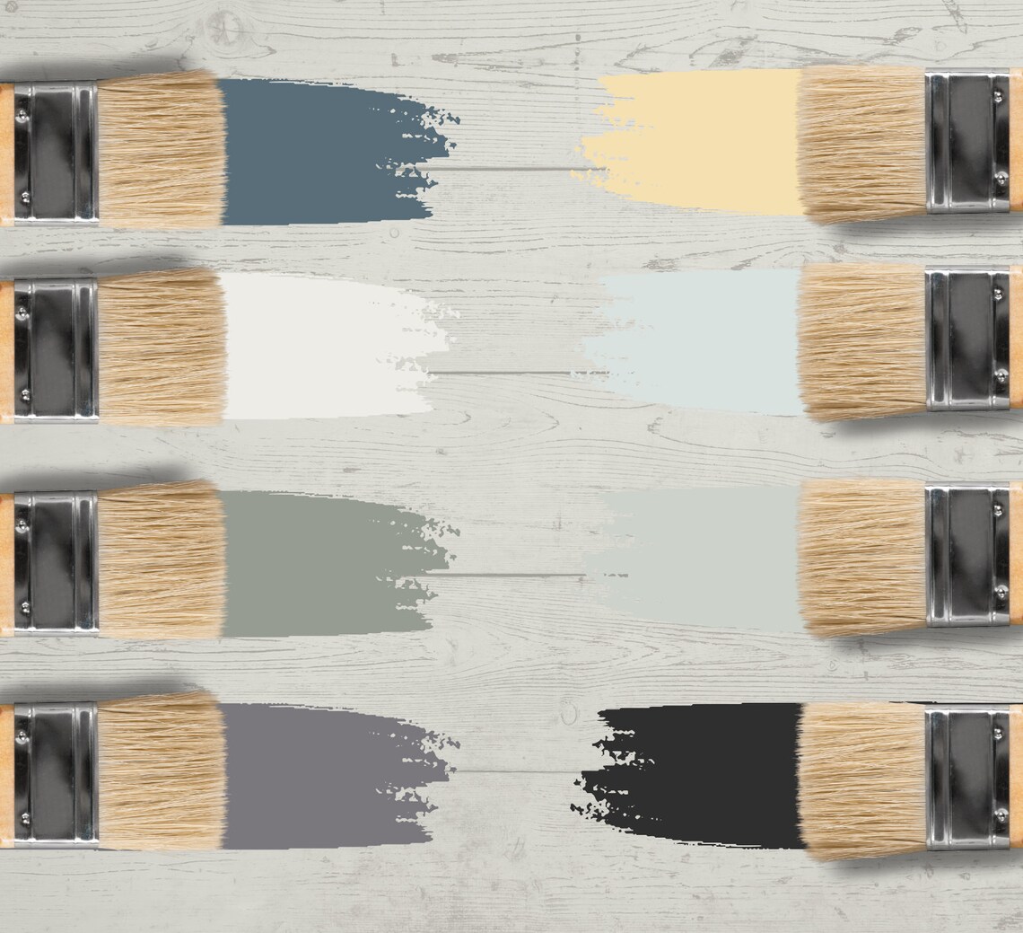 Sherwin Williams SMOKY BLUE Color Palette, Modern Interior Paint ...