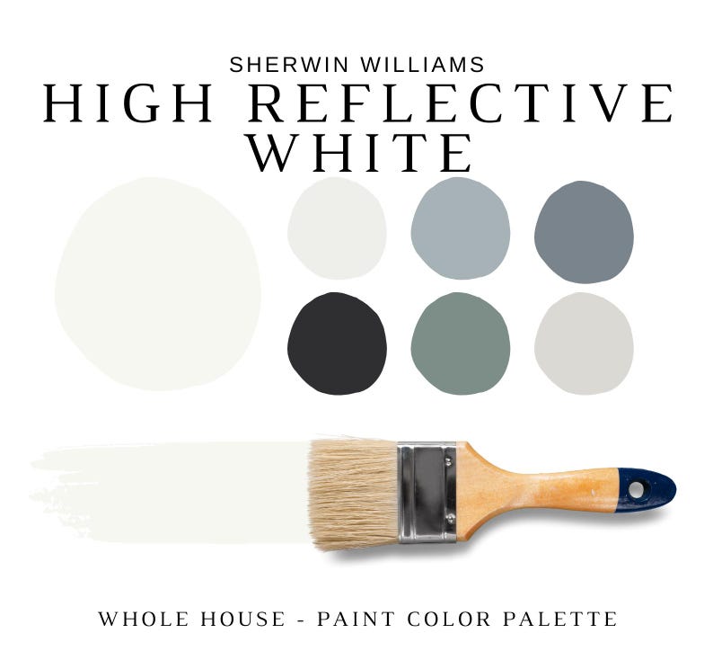Sherwin Williams HIGH REFLECTIVE WHITE Paint, Coordinating Paint for ...