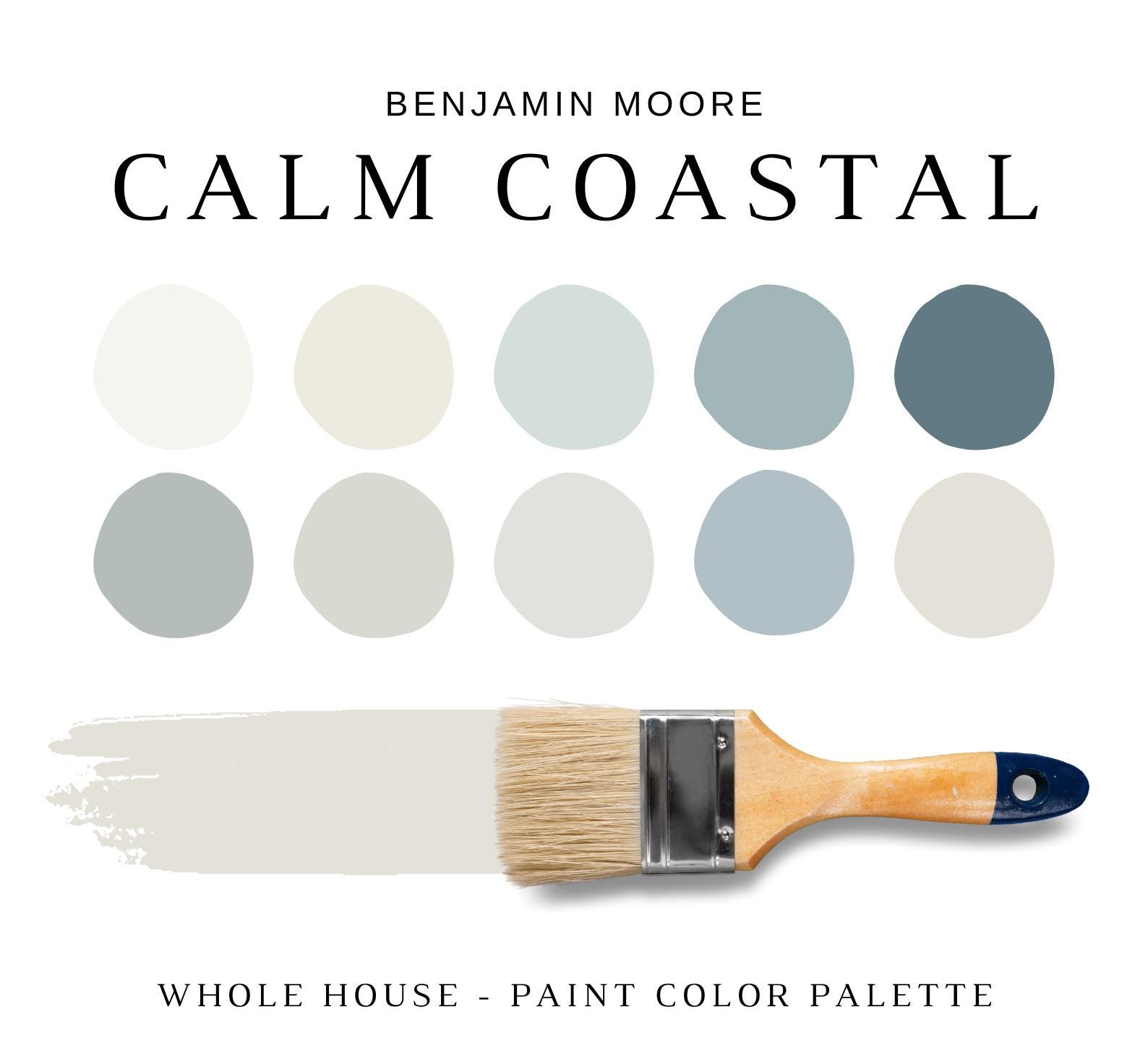 CALM COASTAL Benjamin Moore Color Palette, Benjamin Moore Coastal Color ...