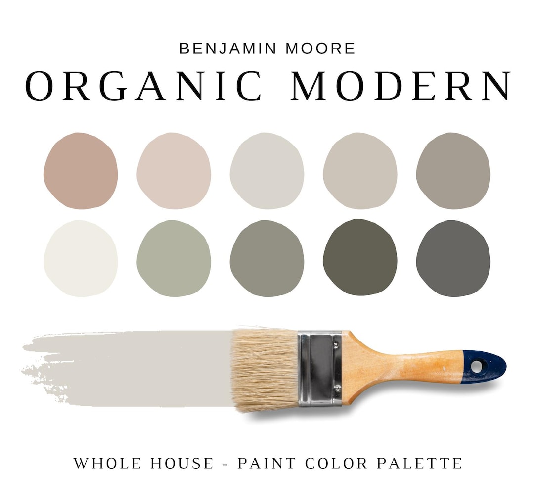 ORGANIC MODERN Benjamin Moore Paint Palette, EARTHY Organic Color ...