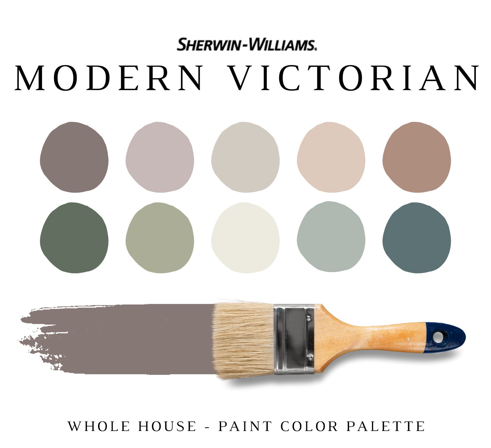 MODERN VICTORIAN Sherwin Williams Paint Palette, VICTORIAN Home Color ...