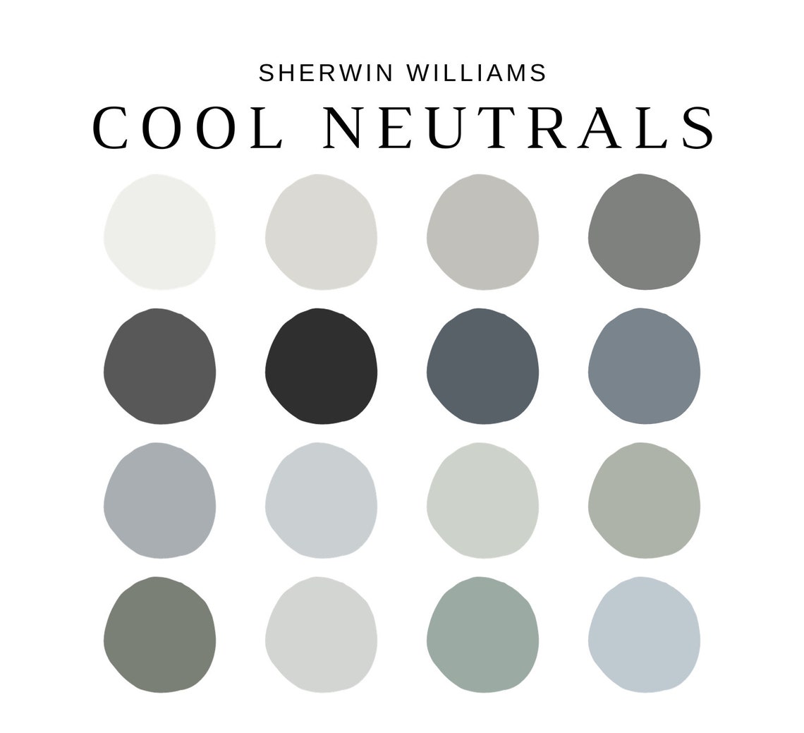 COOL NEUTRALS Sherwin Williams Paint Colors, Best White Paint, Cool ...