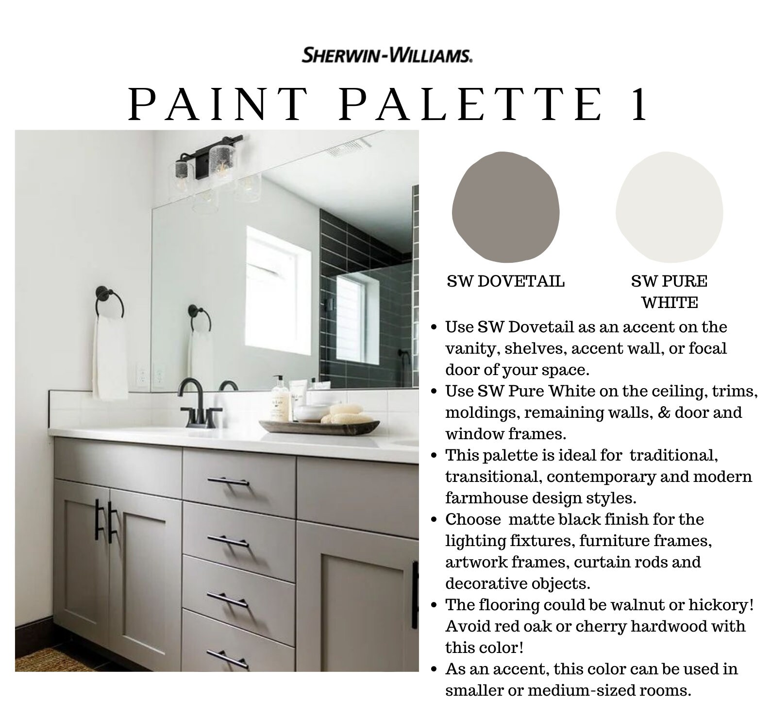 Sherwin Williams DOVETAIL Color Palette SW Dovetail Exterior - Etsy