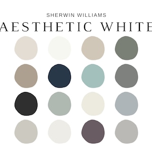 Sherwin Williams AESTHETIC WHITE Color Palette, Greige, AESTHETIC White ...