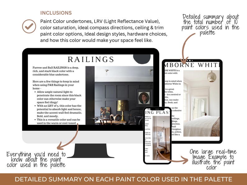 Farrow and Ball AMMONITE Paint Color Palette, Ammonite Coordinating ...